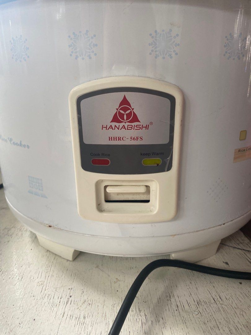 Hanabishi Rice Cooker HHRC-56FS 5.6L, TV & Home Appliances, Kitchen ...