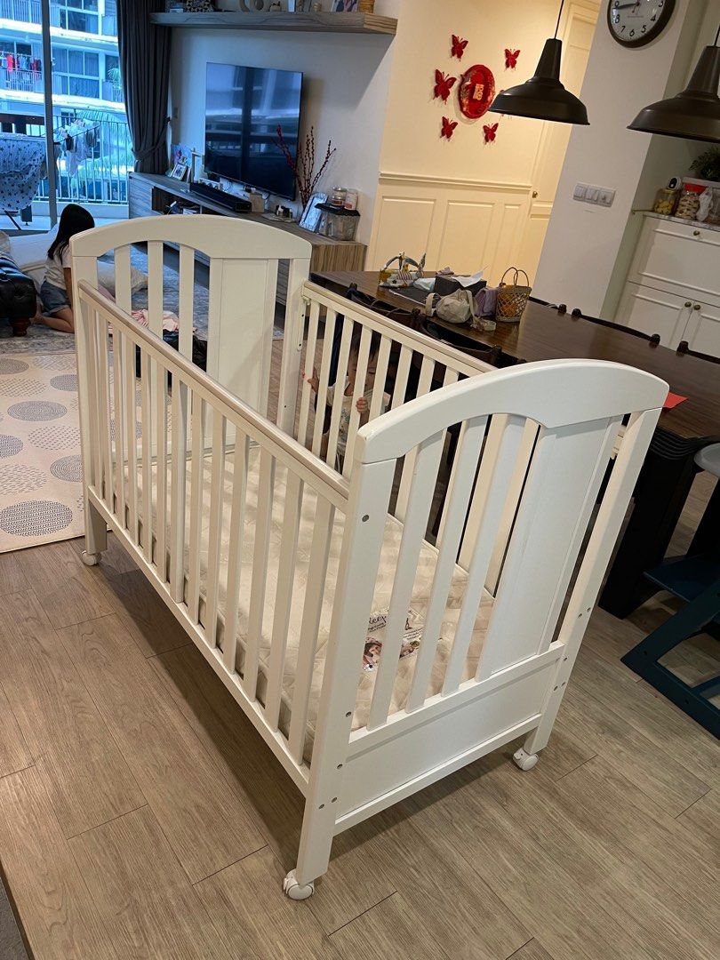 Happy Cot Convertible baby Cot, Babies & Kids, Baby Nursery & Kids ...