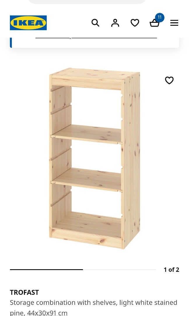 Ikea book shelf TROFAST, Furniture & Home Living, Furniture, Shelves ...