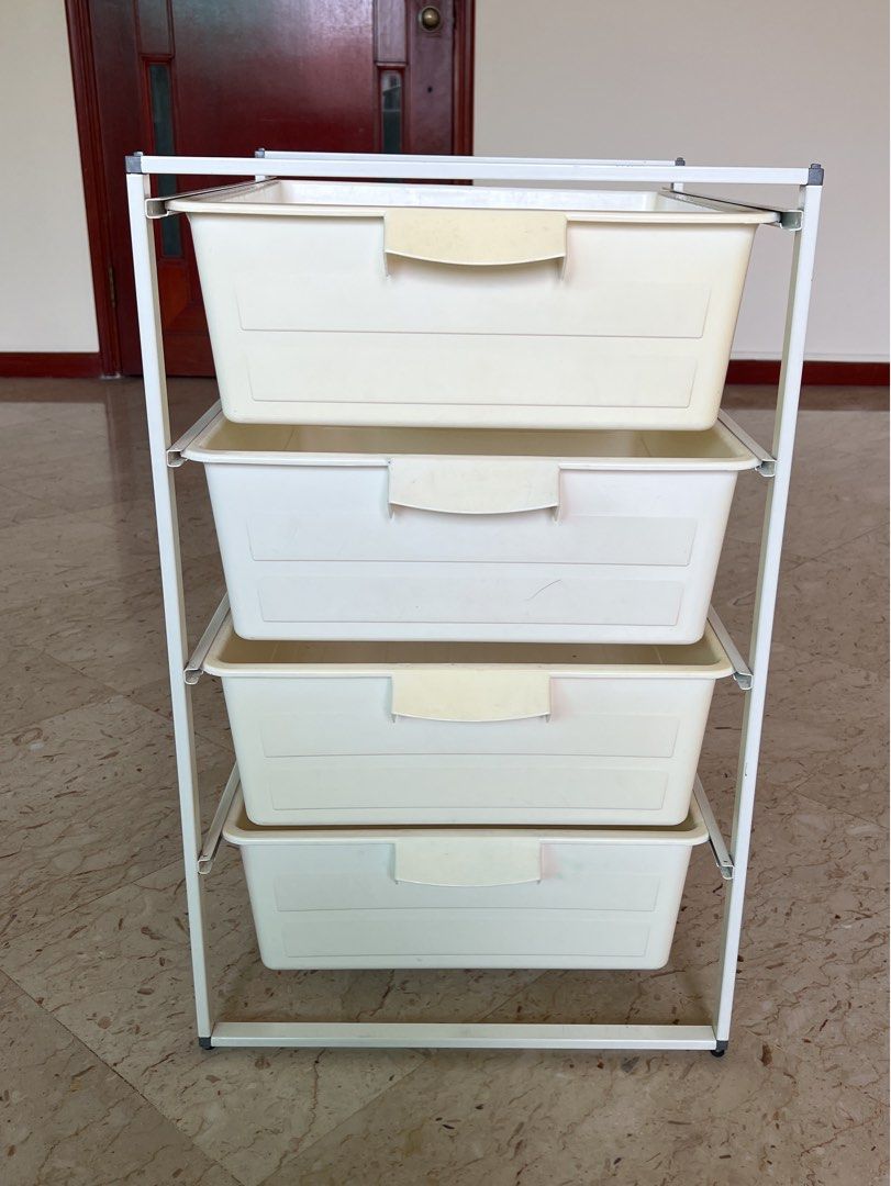 IKEA plastic drawer set, Furniture & Home Living, Furniture, Shelves ...