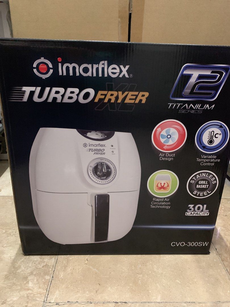 Imarflex Air Fryer 3L CVO-300SW, Furniture & Home Living, Kitchenware ...