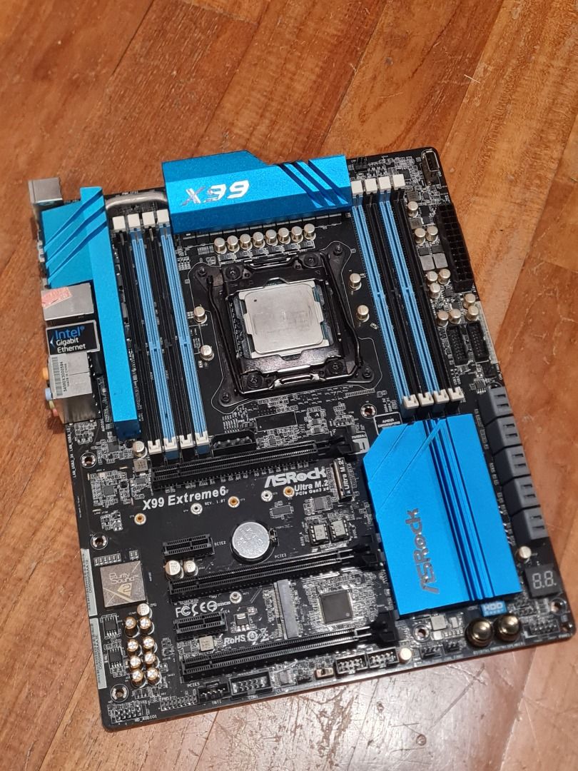 Intel i7 6800k + Asrock X99 Extreme 6 Motherboard 3.40Ghz CPU 6 Cores ...