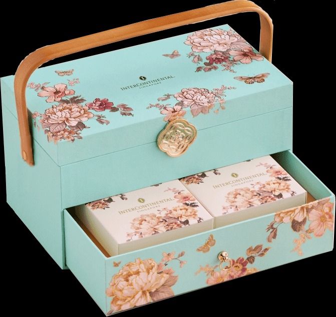 InterContinental Singapore Mooncake Box, Furniture & Home Living, Home ...