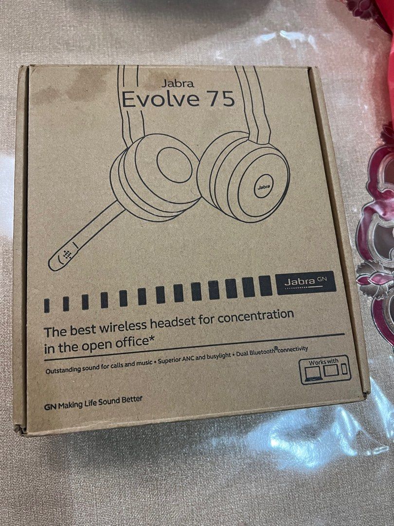 Jabra Evolve 75, Audio, Headphones & Headsets on Carousell
