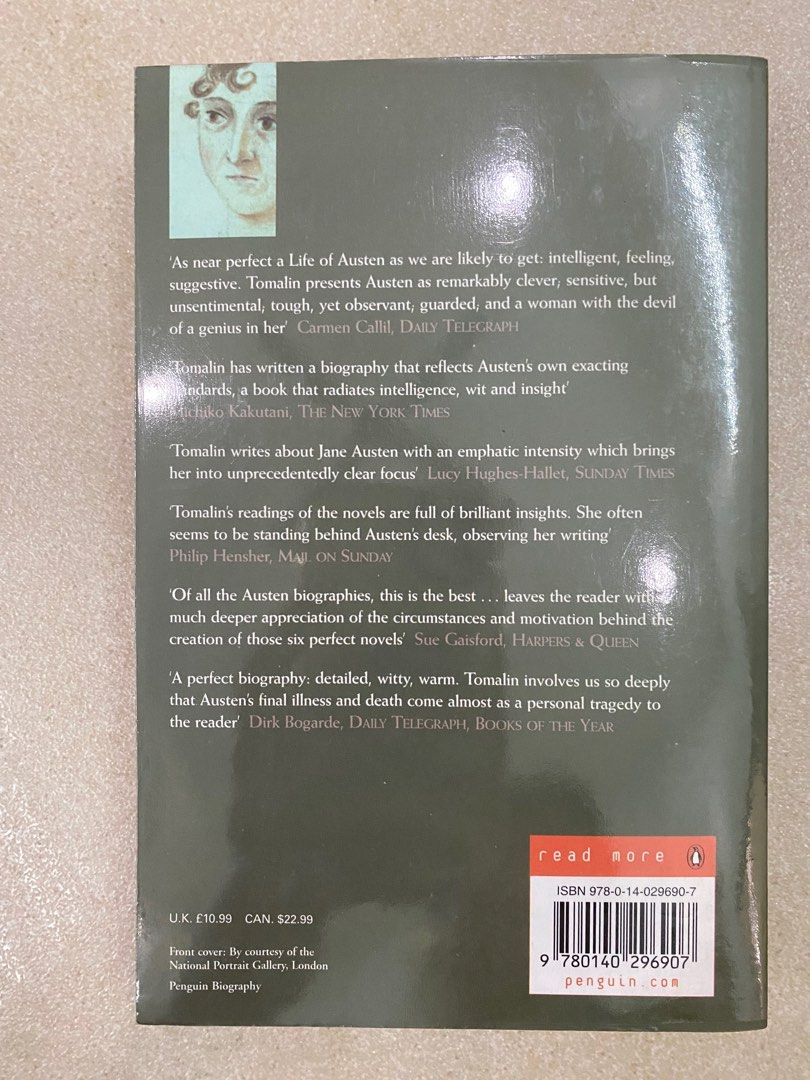 Jane Austen - A Life, Claire Tomalin, Hobbies & Toys, Books & Magazines ...