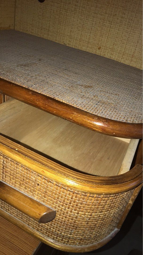 JAPAN RATTAN TV CONSOLE DRAWER, Furniture & Home Living, Furniture, TV ...