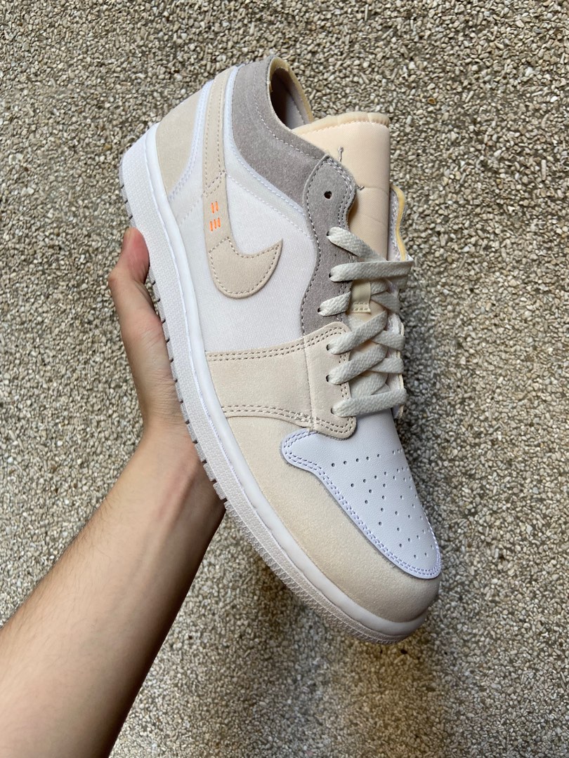 Jordan 1 Low SE Inside Out White, Men's Fashion, Footwear, Sneakers on ...