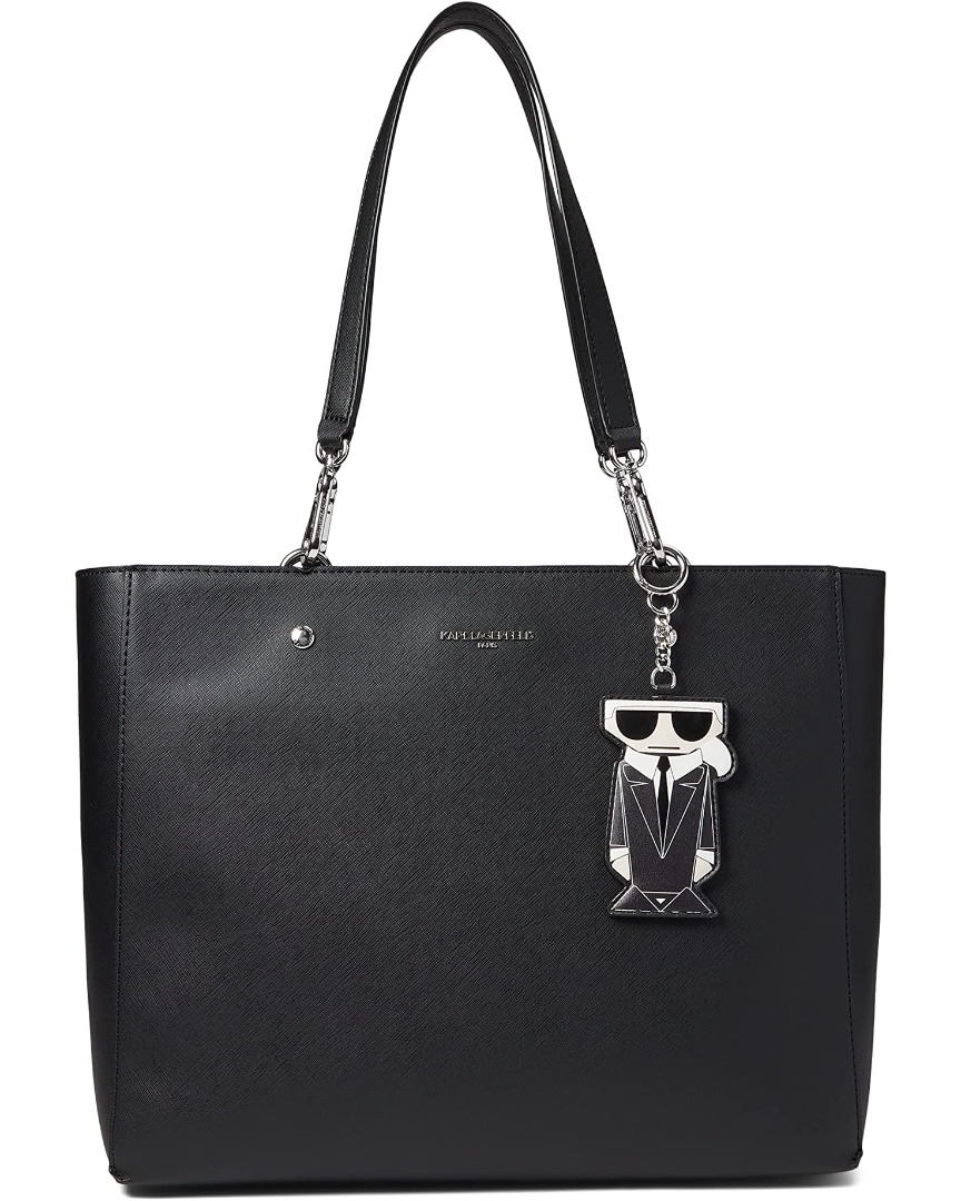 Karl Lagerfeld Paris Adele Tote In Black Multi, Luxury, Bags & Wallets on Carousell