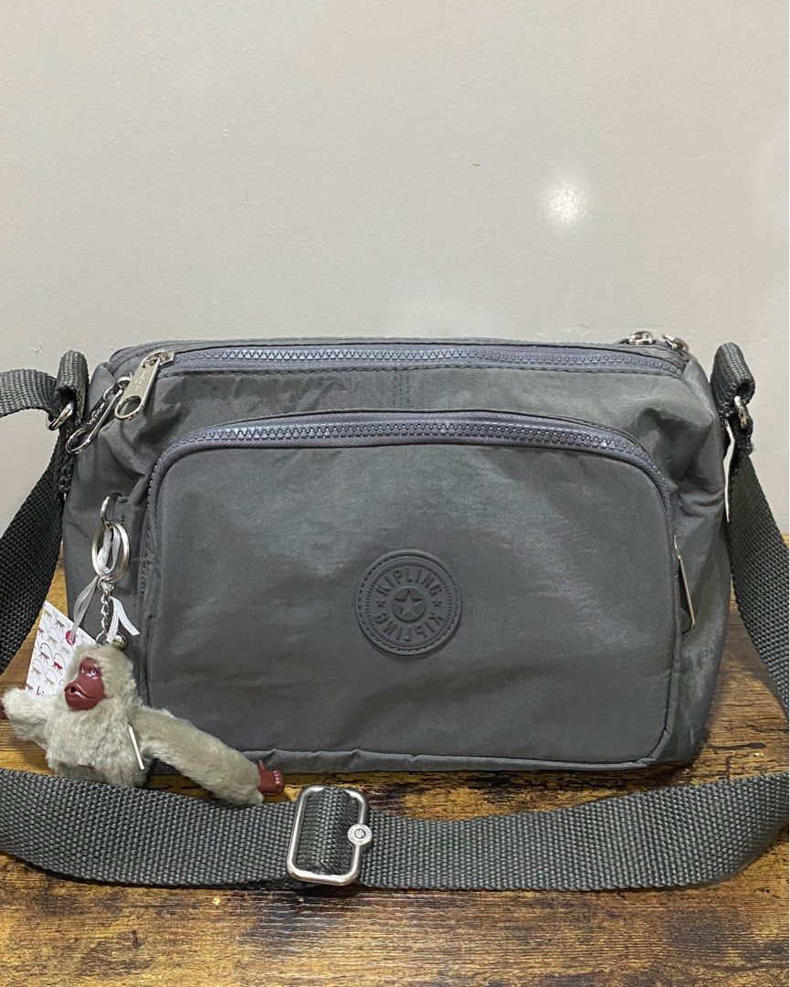 Kipling Crossbody *Gray Medium, Women's Fashion, Bags & Wallets, Cross ...