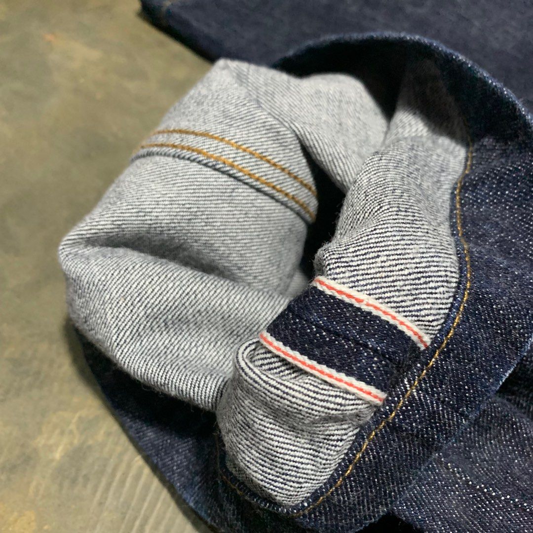 Lakh x Overlab Selvedge Denim Indigo Dye Jeans, Men's Fashion, Bottoms ...