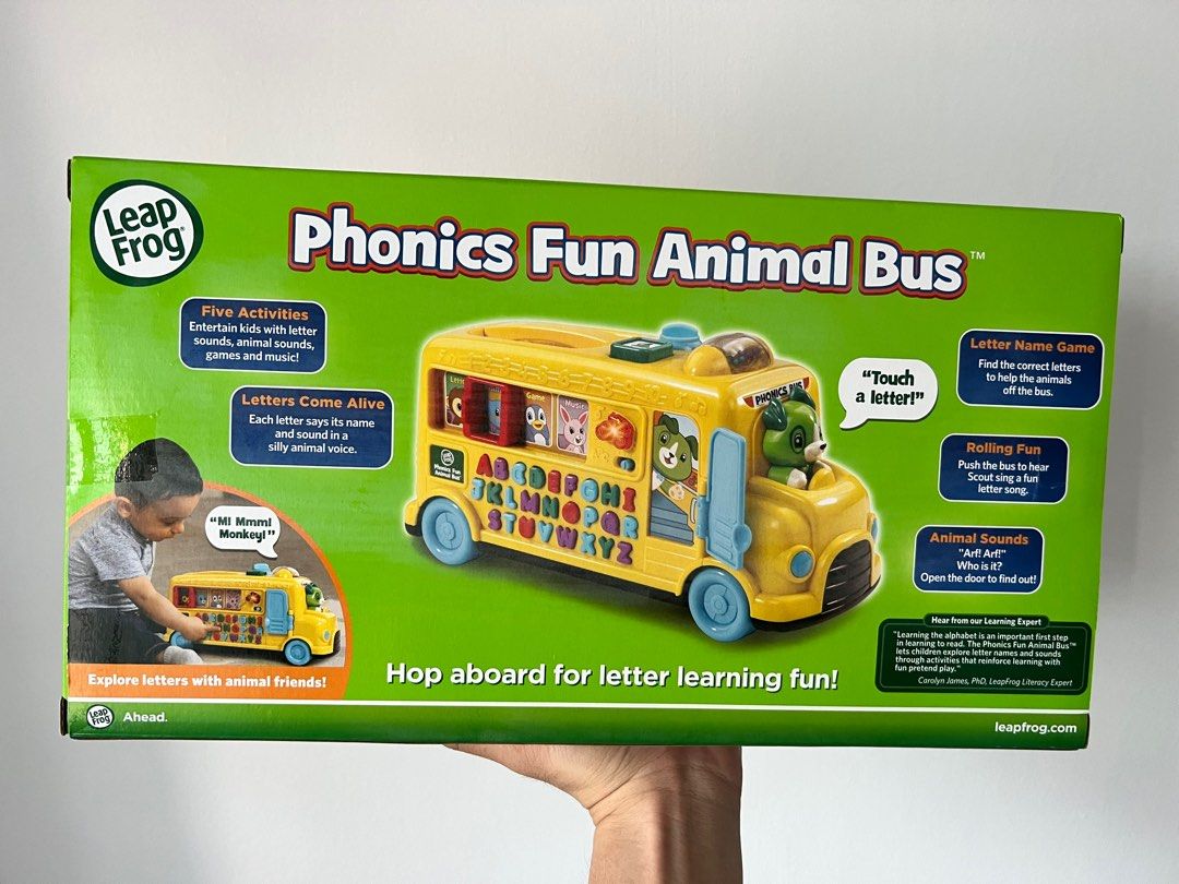 Leapfrog Phonics Fun Animal Bus 12M+, Babies & Kids, Infant Playtime on ...