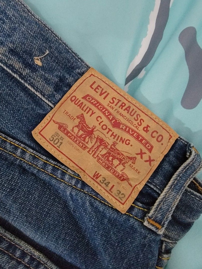Levi's 501XX Levi's Vintage Clothing LVC Made in Turkey W34, 男裝, 褲＆半截裙 ...
