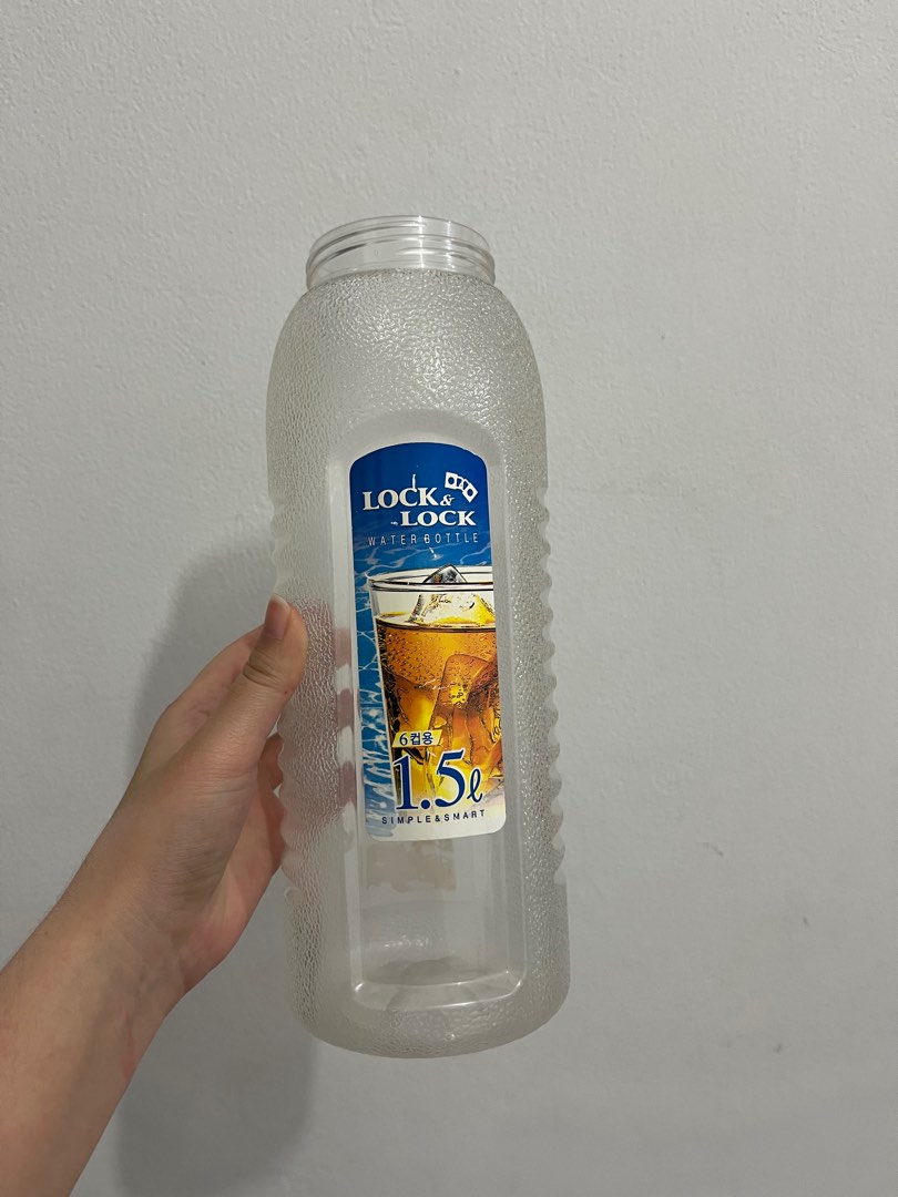 Lock n lock botol air minum 1.5 liter tanpa tutup water bottle plastik ...