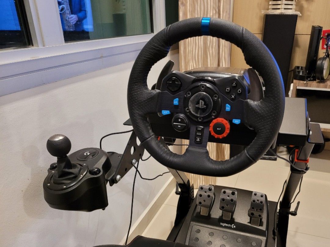 Logitec G29 Racing Wheel with Shifter and S5 Wheel stand, Video Gaming ...