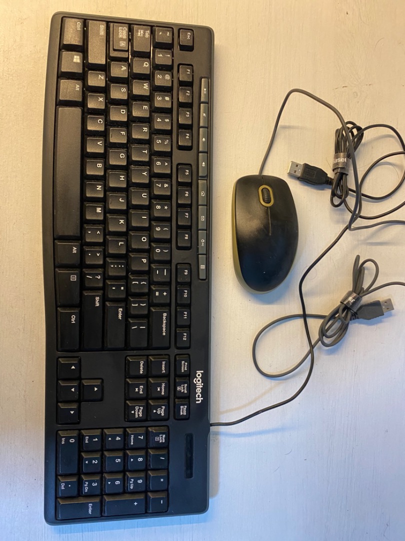 Logitech MK200 media keyboard and mouse combo, Computers & Tech, Parts ...