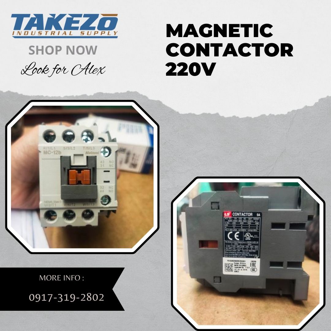 MAGNETIC CONTACTOR 220V, Commercial & Industrial, Construction Tools ...