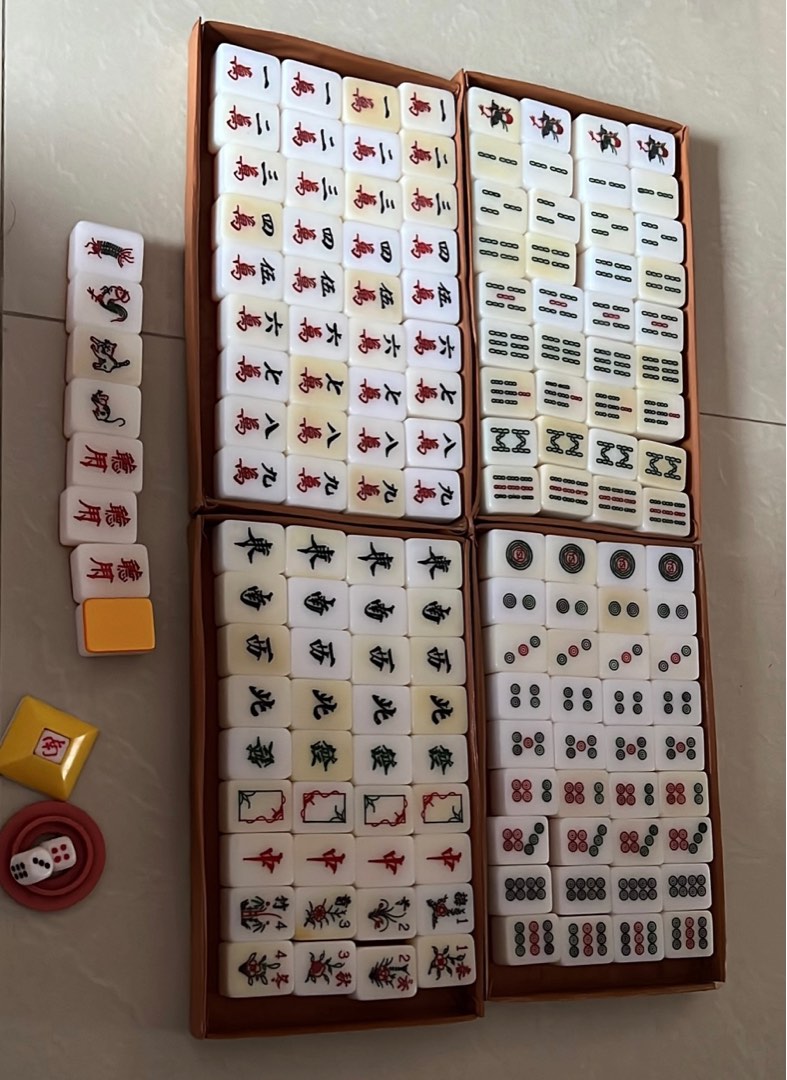Mahjong set A3 size, Hobbies & Toys, Toys & Games on Carousell