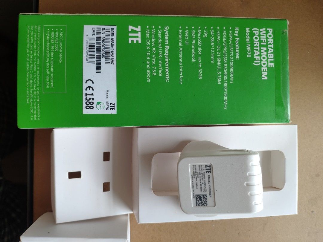 MAXIS PORTAWIFI ZTE MF70 3G PORTABLE MODEM, Computers & Tech, Parts ...