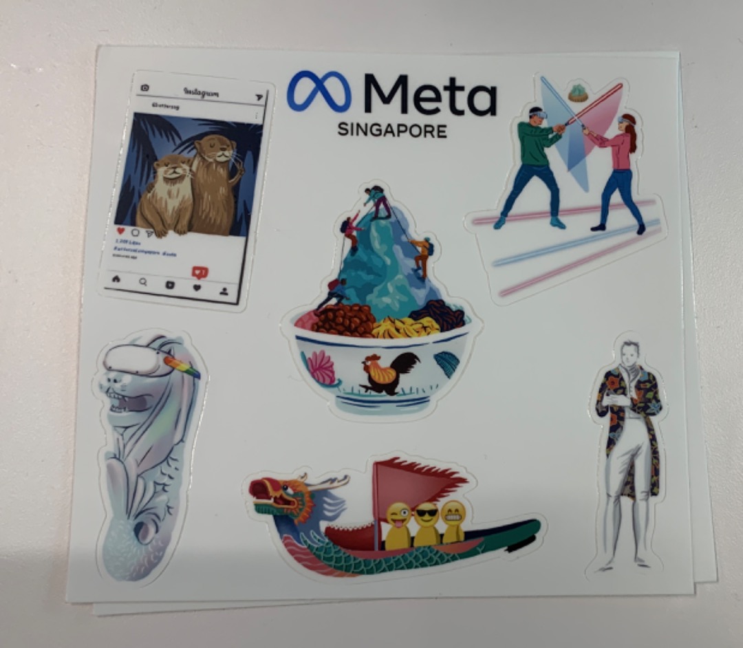 Meta Singapore Stickers, Hobbies & Toys, Stationery & Craft, Art ...