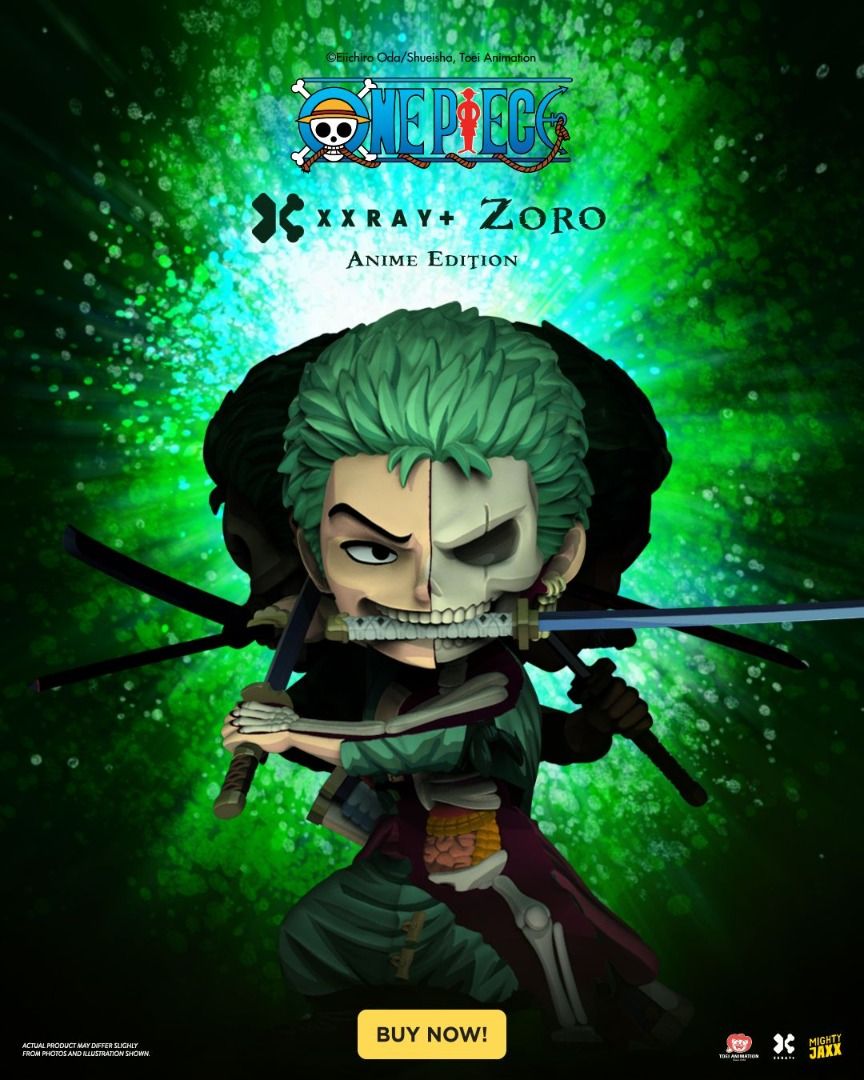 Mighty Jaxx One Piece XXRay Plus Zoro (Anime Edition) - NEW, Original ...
