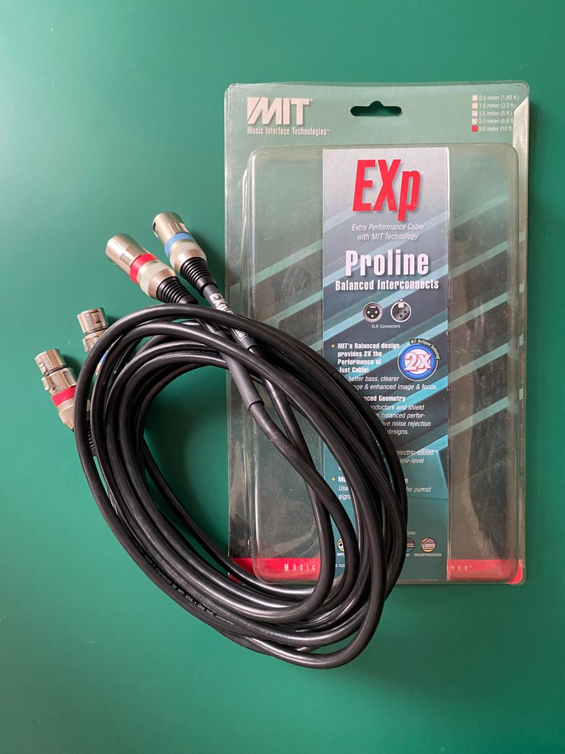 MIT EXP Proline Balanced Audio Interconnects, Audio, Other Audio Equipment on Carousell