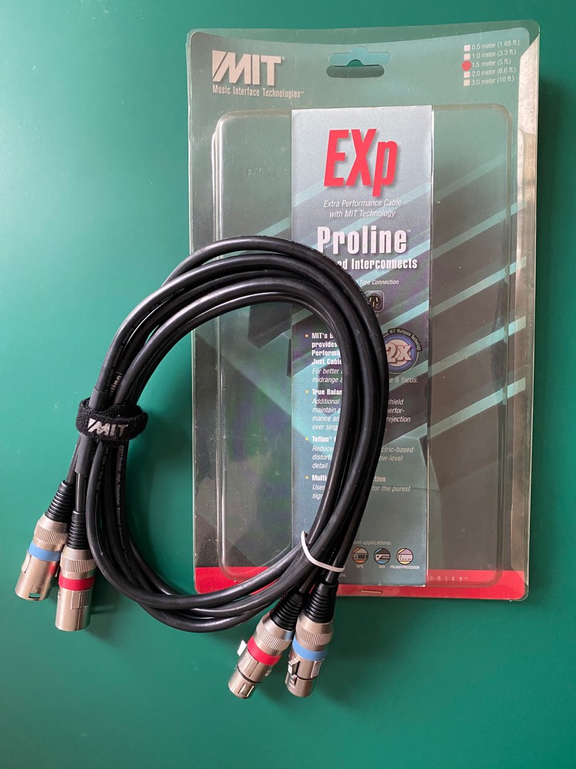 MIT EXP Proline Balanced Audio Interconnects, Audio, Other Audio Equipment on Carousell