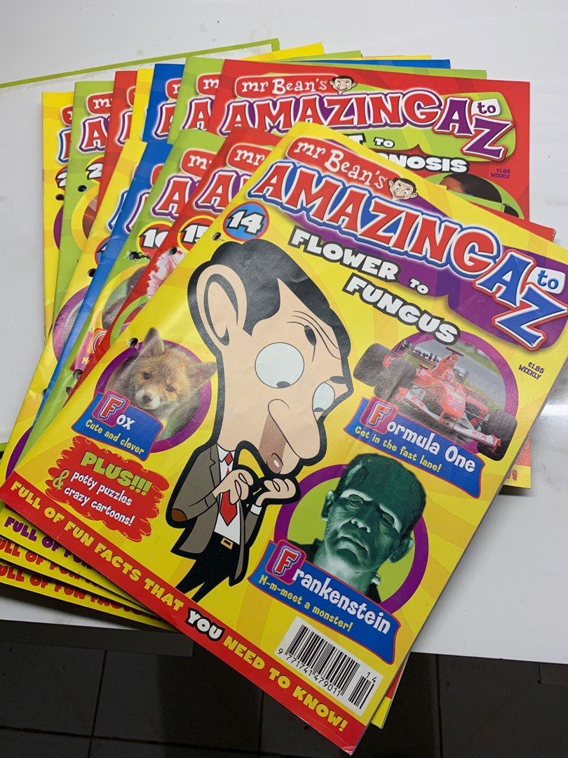 Mr Bean's Amazing A to Z Binder with 13 issues 14 - 26 Project Pullouts ...