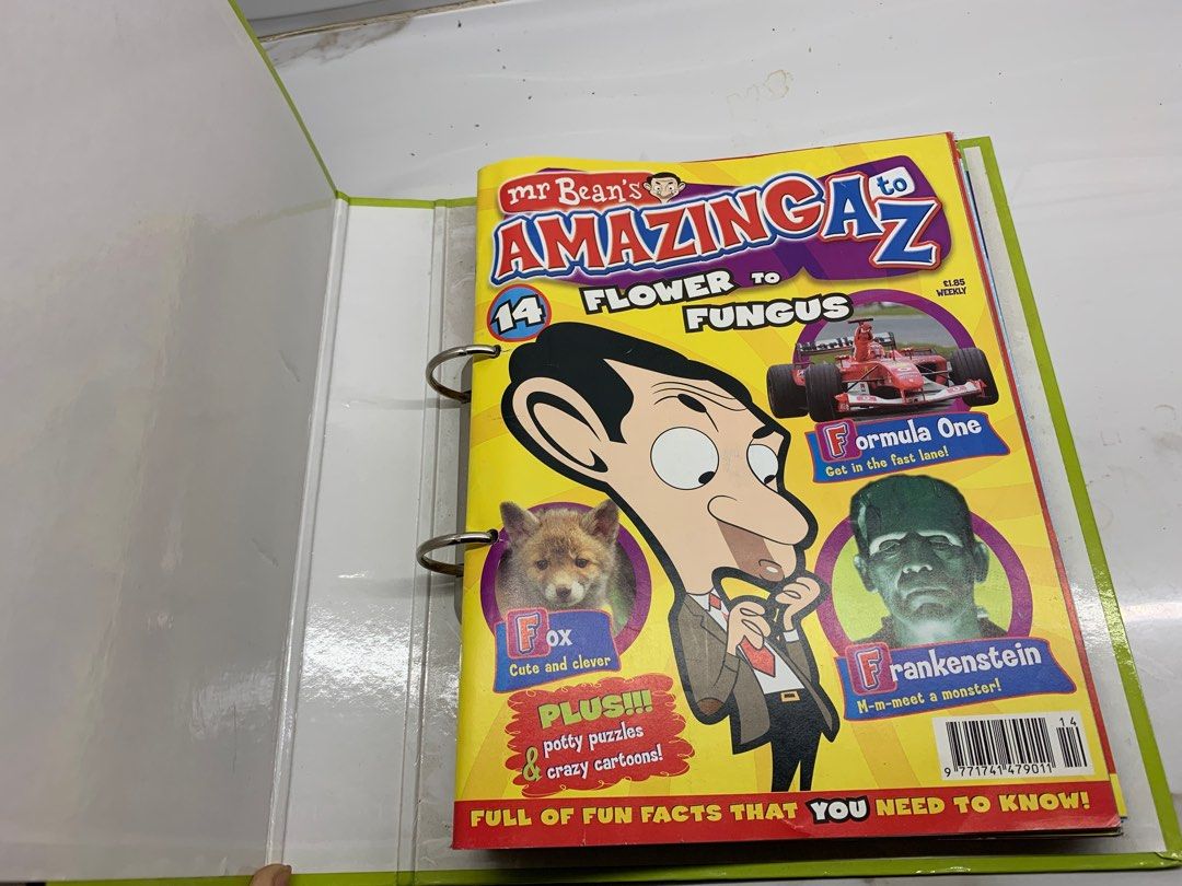 Mr Bean's Amazing A to Z Binder with 13 issues 14 - 26 Project Pullouts ...