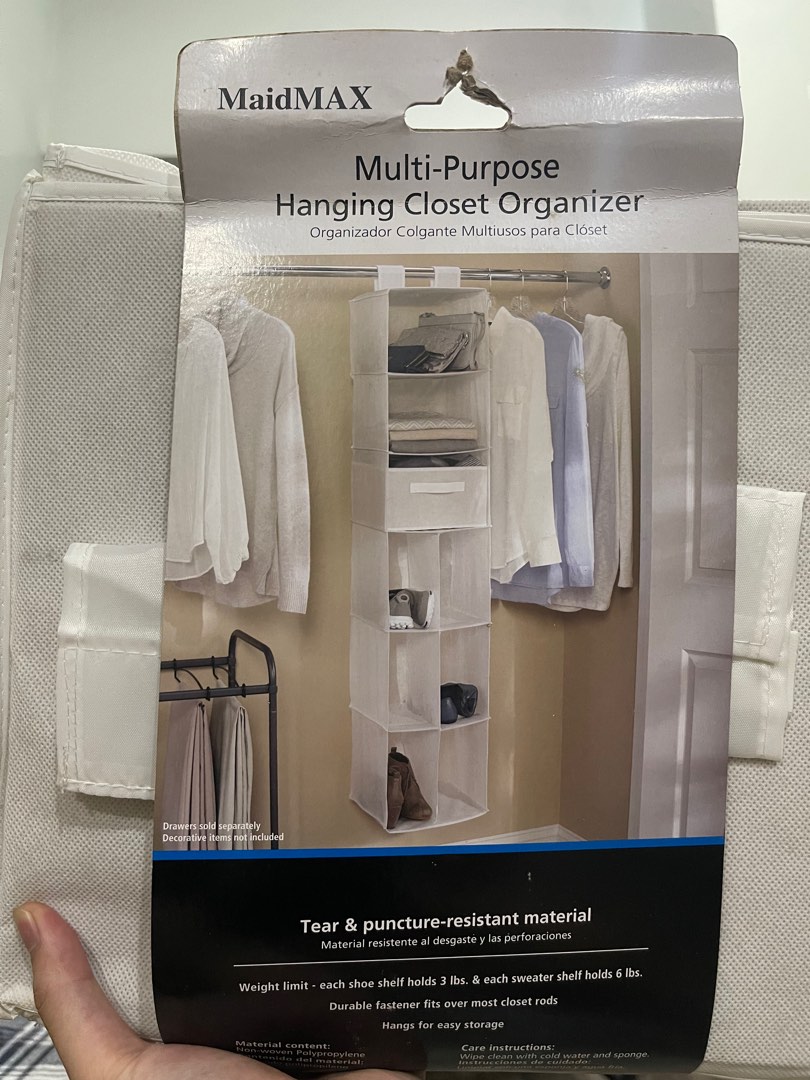 Multi-Purpose Hanging Closet Organizer, Furniture & Home Living, Home ...