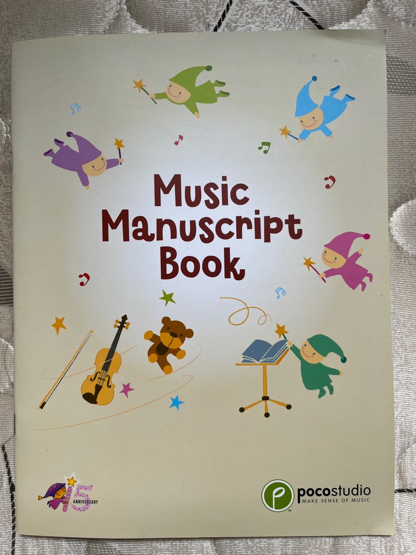 Music manuscript book, Hobbies & Toys, Books & Magazines, Textbooks on ...
