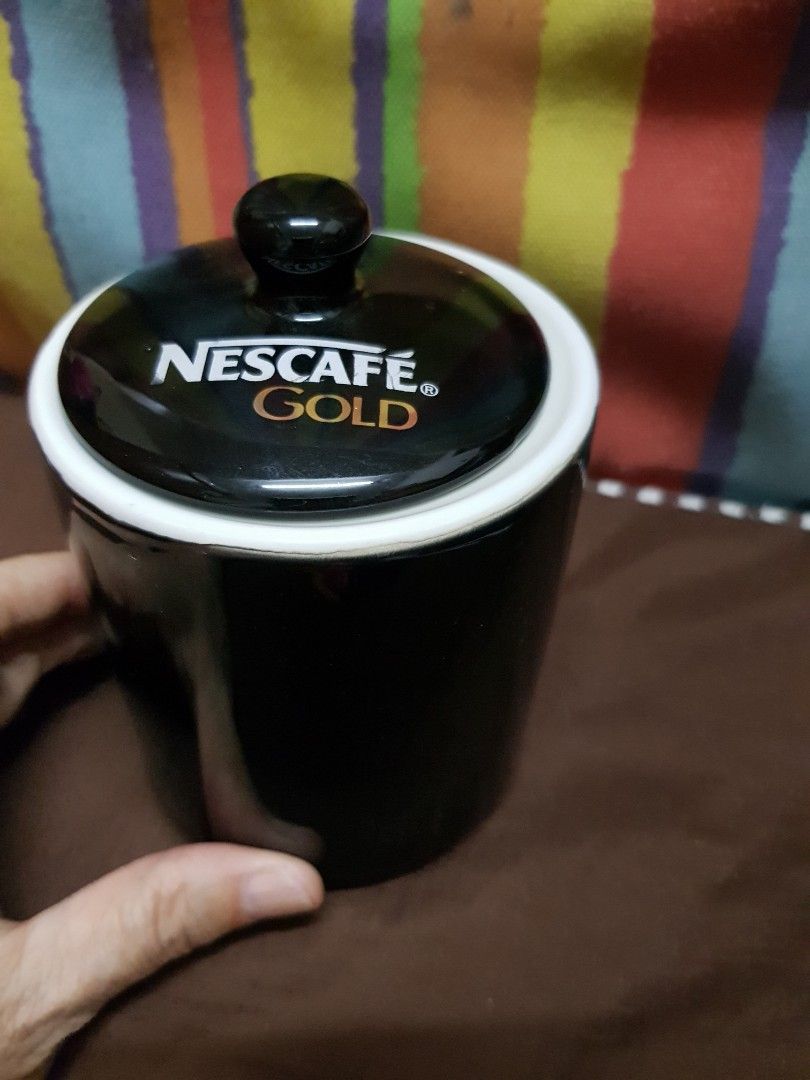 Nescafe container with cover, Furniture & Home Living, Kitchenware ...