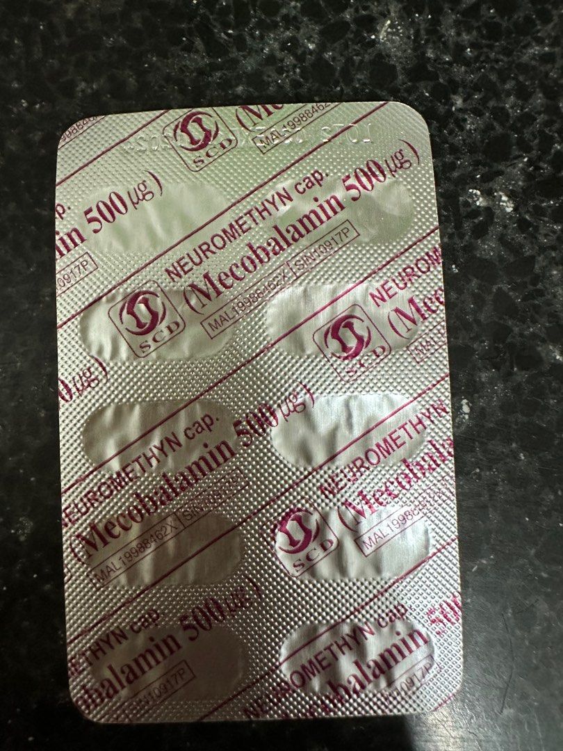 Neuromethyn capsule (Mecobalamin 500ug), Health & Nutrition, Health ...