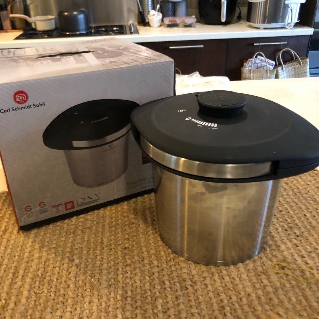 New Genuine Carl Schmidt Sohn 6-Liter Galaxy Pressure Cooker - Black ...
