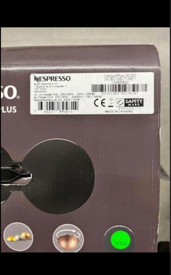 (Sold) New Nespresso Coffee Machine, TV & Home Appliances, Kitchen ...