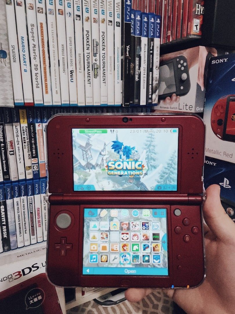 New Nintendo 3DS XL Red (Dual IPS), Video Gaming, Video Game Consoles ...