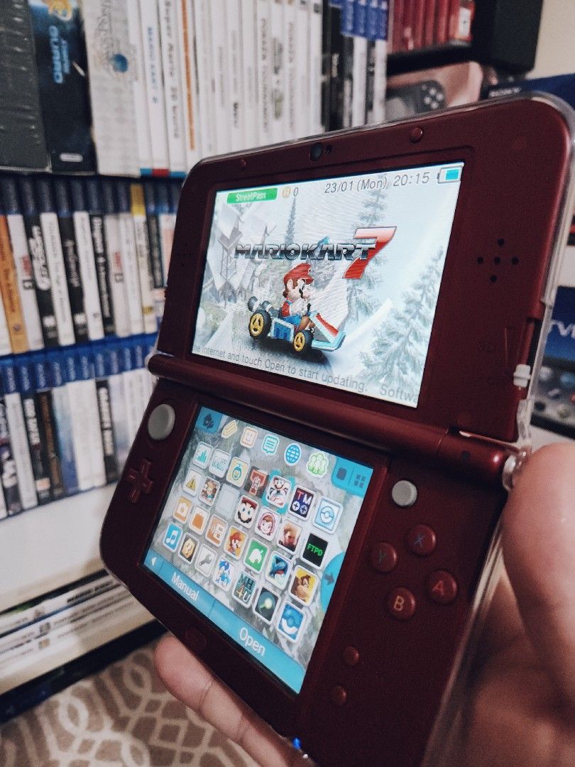 New Nintendo 3DS XL Red (Dual IPS), Video Gaming, Video Game Consoles ...