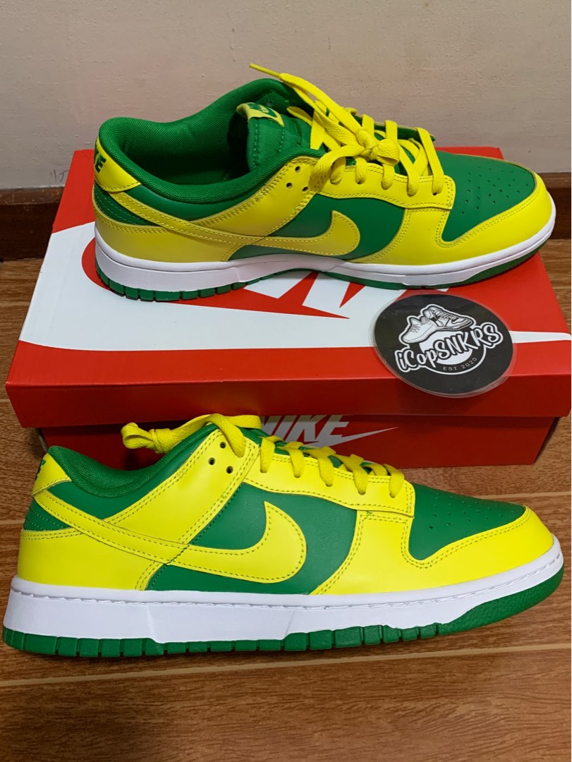Nike Dunk Low Reverse Brazil, Men's Fashion, Footwear, Sneakers on ...