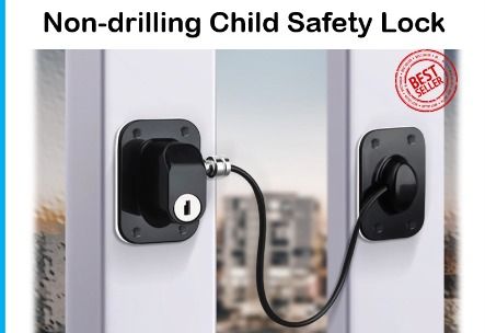 Non-drilling Windows Child Safety Lock Multi-function Baby Anti-pinch ...