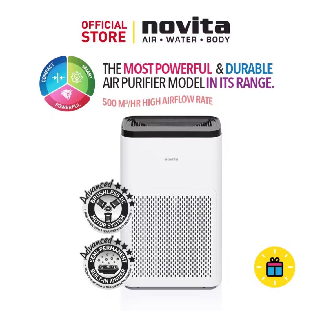 Novita PuriClean Air Purifier A11, TV & Home Appliances, Air Purifiers ...