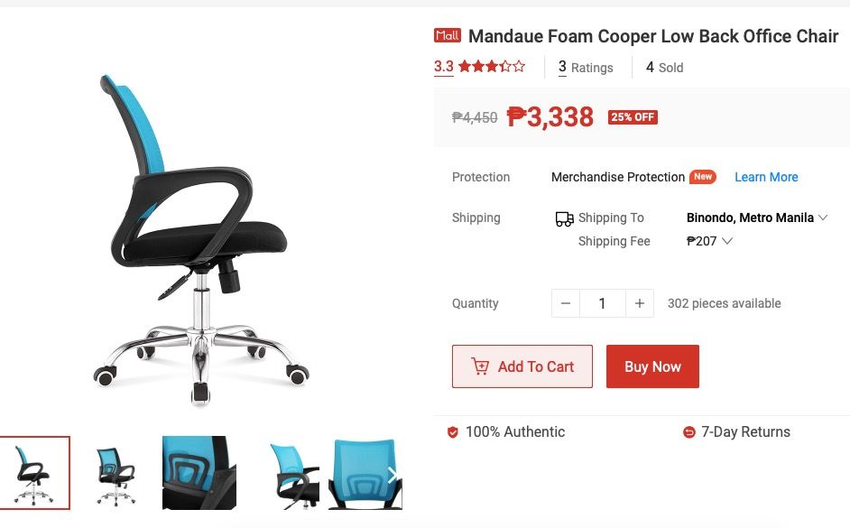 Office Chair Mandaue Foam Swivel adjustable - REPRICED, Furniture ...