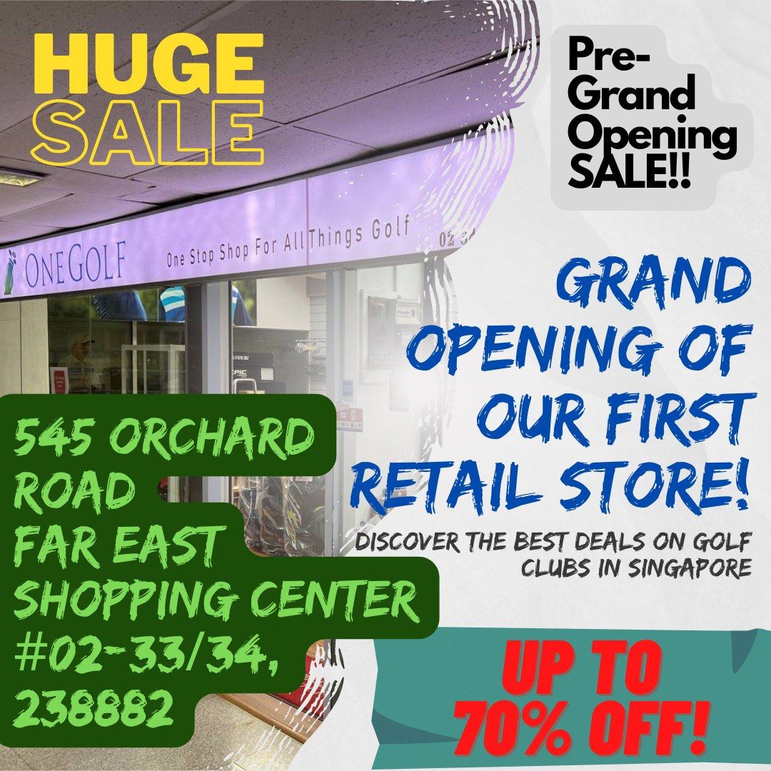 ONEGOLF Retail Location Opening (Golf), Announcements on Carousell