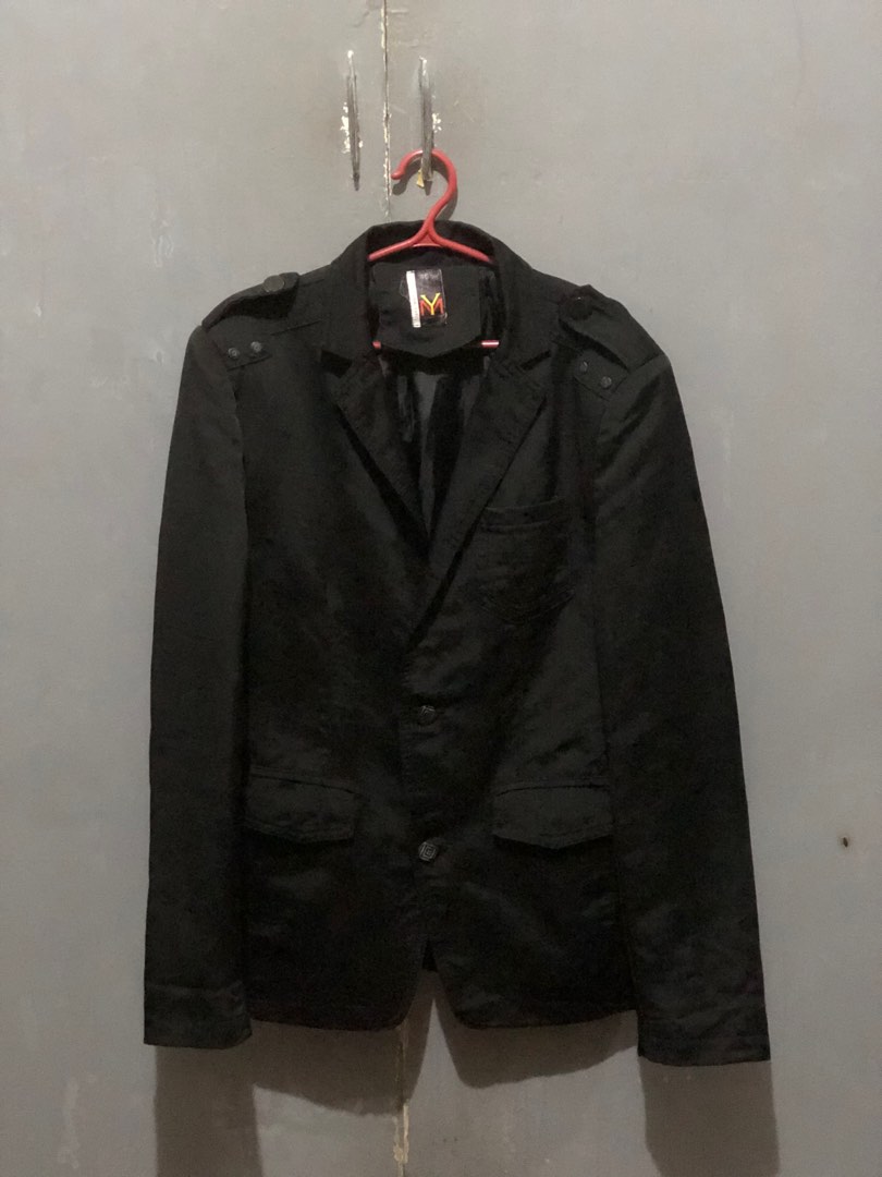 Onesimus Young Man Black Blazer / Sports Jacket, Men's Fashion, Coats ...