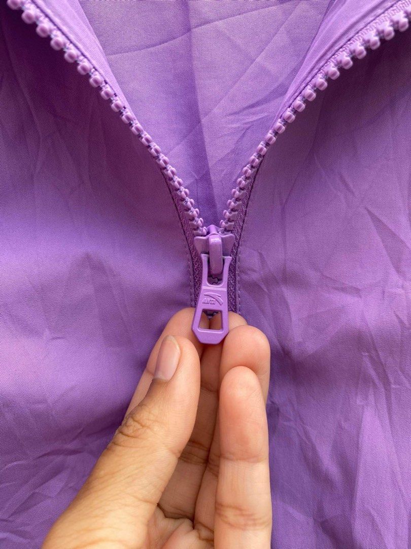 Original ANTA Girl Purple Jacket Raincoat Waterproof Parka BTS Like ...