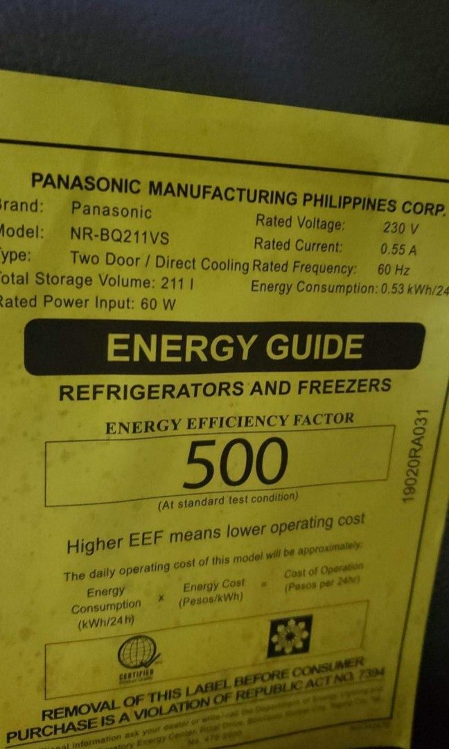 Panasonic Inverter Ref, TV & Home Appliances, Kitchen Appliances ...