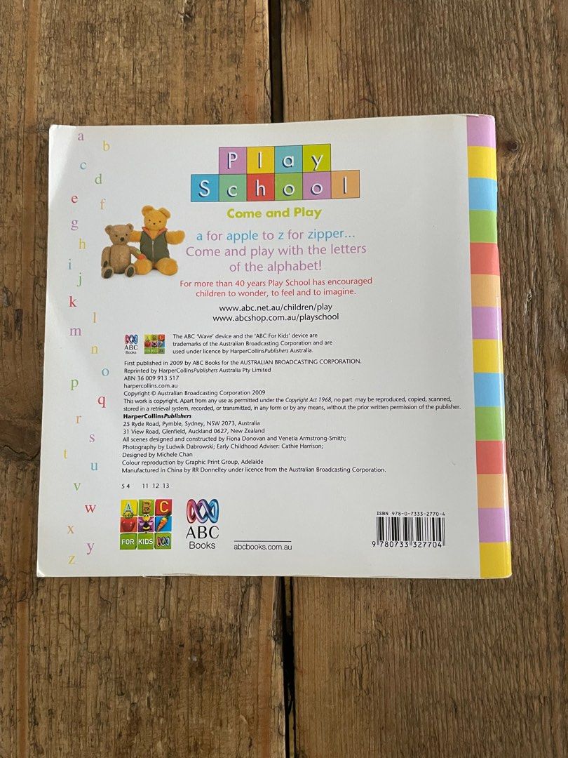 Play school alphabet book ABC for kids, Hobbies & Toys, Books ...