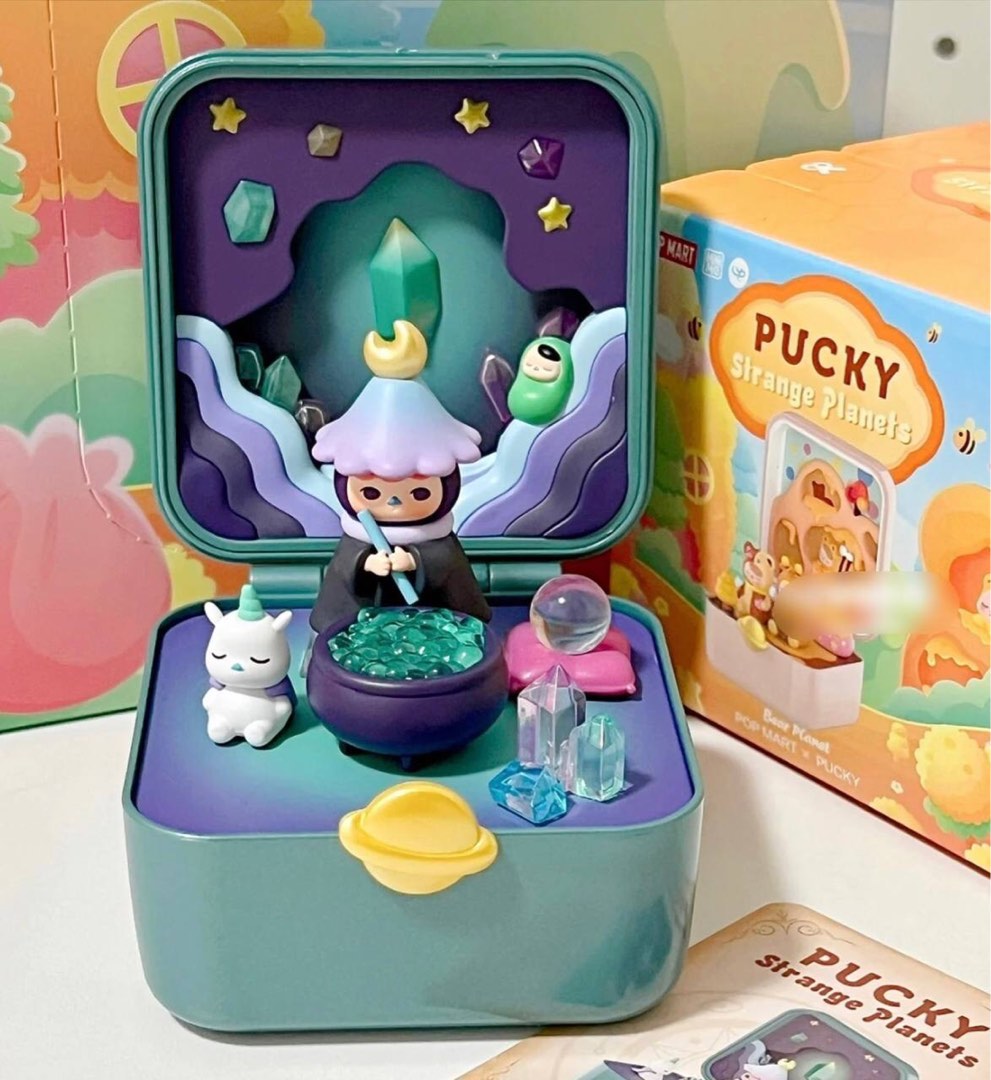 popmart pucky strange planet dark crystal cave, Hobbies & Toys, Toys ...