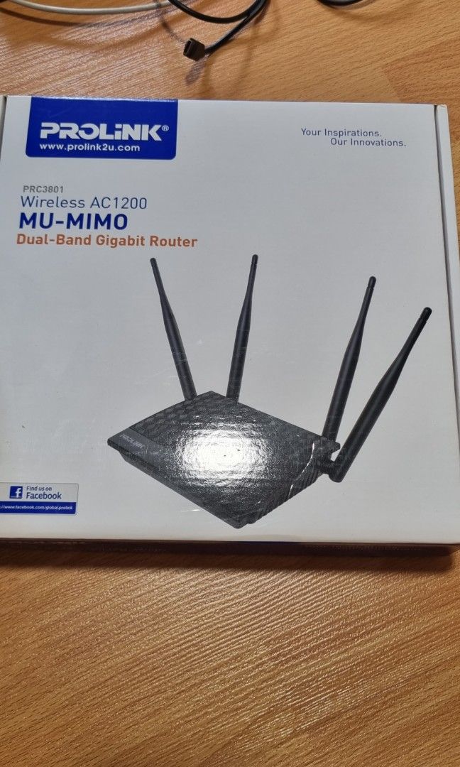 Prolink PRC3801 Wireless AC1200 MU-MIMO, Computers & Tech, Parts ...