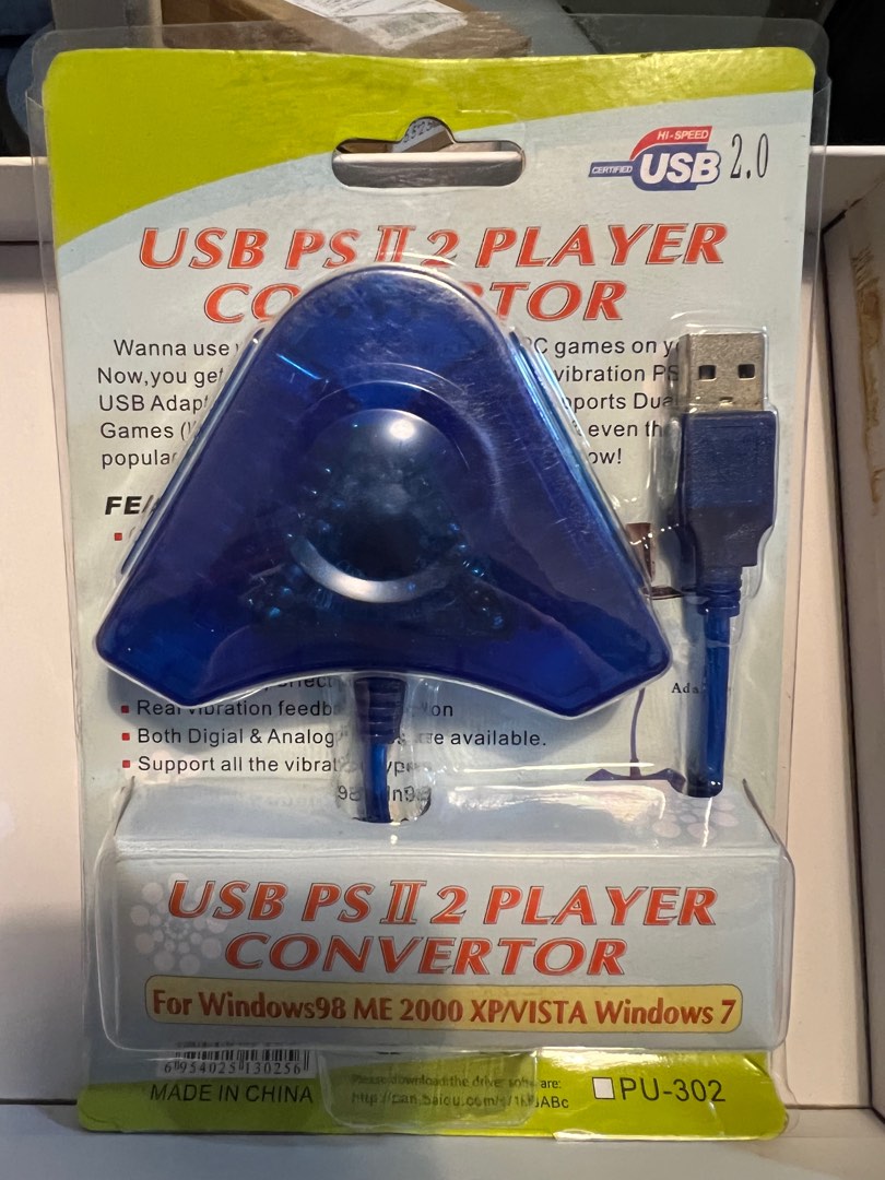 PS2 controller to PC USB adaptor, 電子遊戲, 遊戲機配件, 遊戲週邊商品 - Carousell