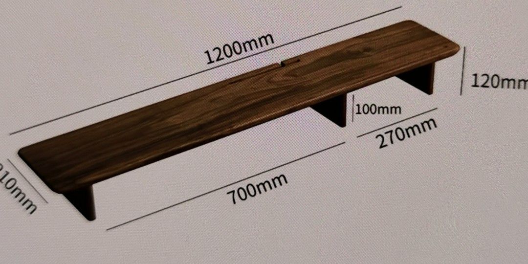 Pure wood Cherry oak desk riser, Computers & Tech, Parts & Accessories ...