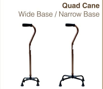 Quad Cane (narrow base & wide base) KNT1672, Health & Nutrition ...